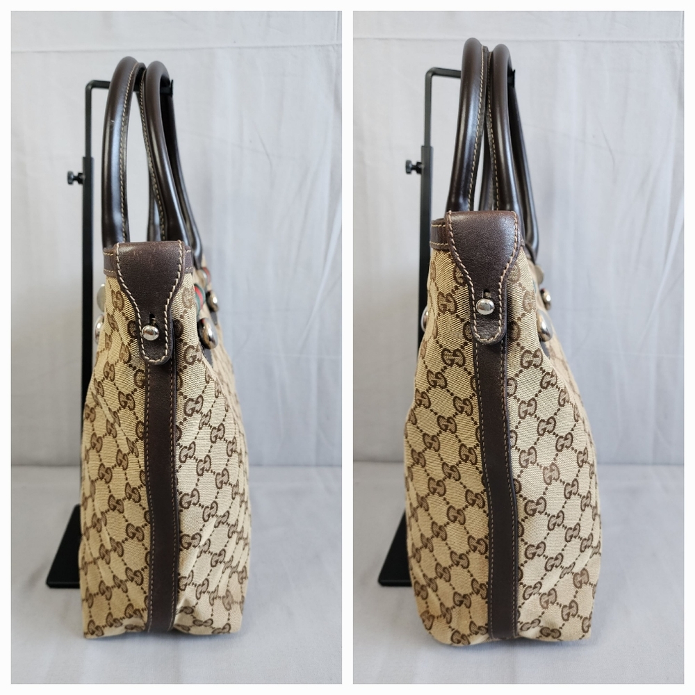 Gucci Gg Canvas Match Ball Tote Bag - Gem